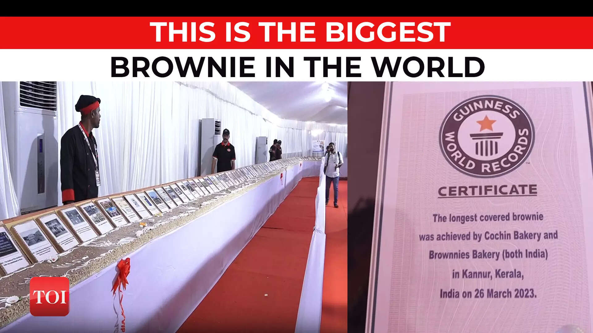 At 700 feet and 2800 kg, this is the biggest brownie in the world