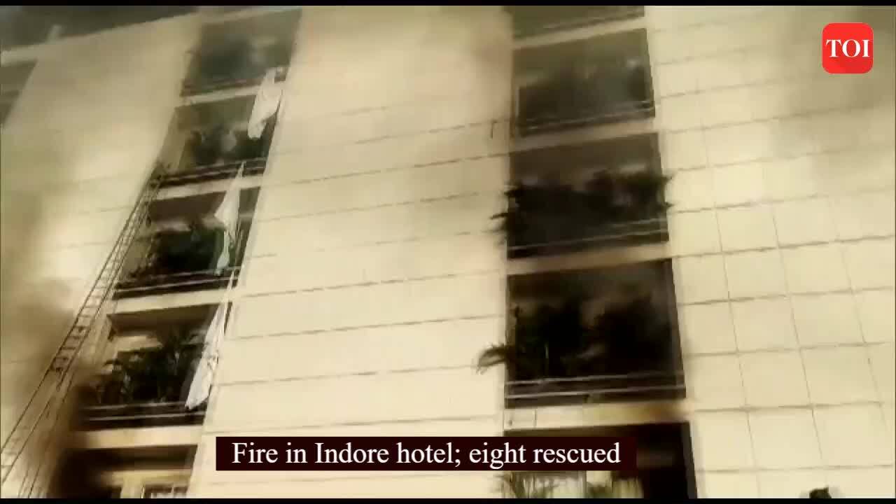 Narrow escape for 35 guests as fire breaks out at Indore hotel