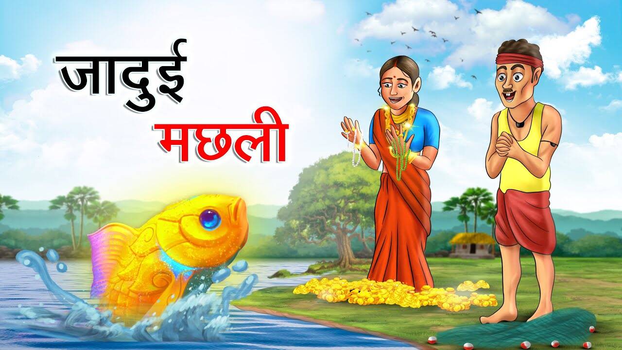 Watch Popular Children Hindi Story 'Jadui Machli Aur Lalchi Patni' For ...