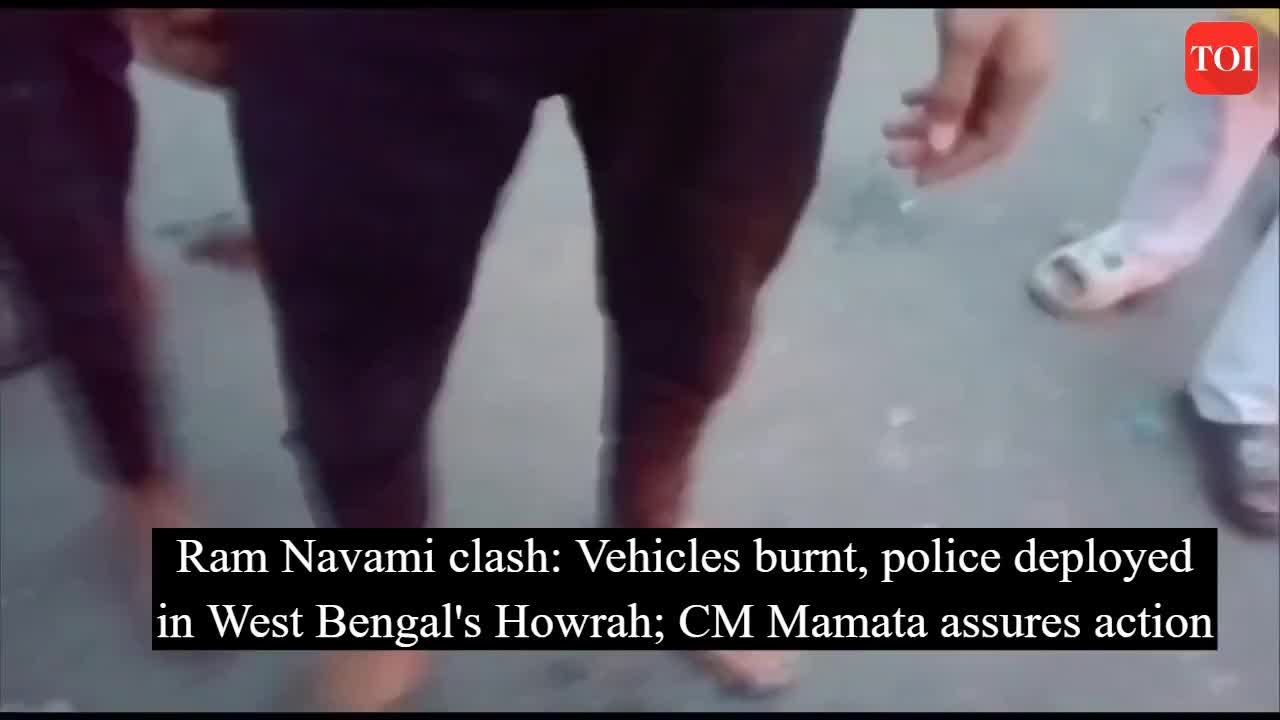 Ram Navami clash: Vehicles burnt, police deployed in West Bengal's Howrah; CM Mamata assures action