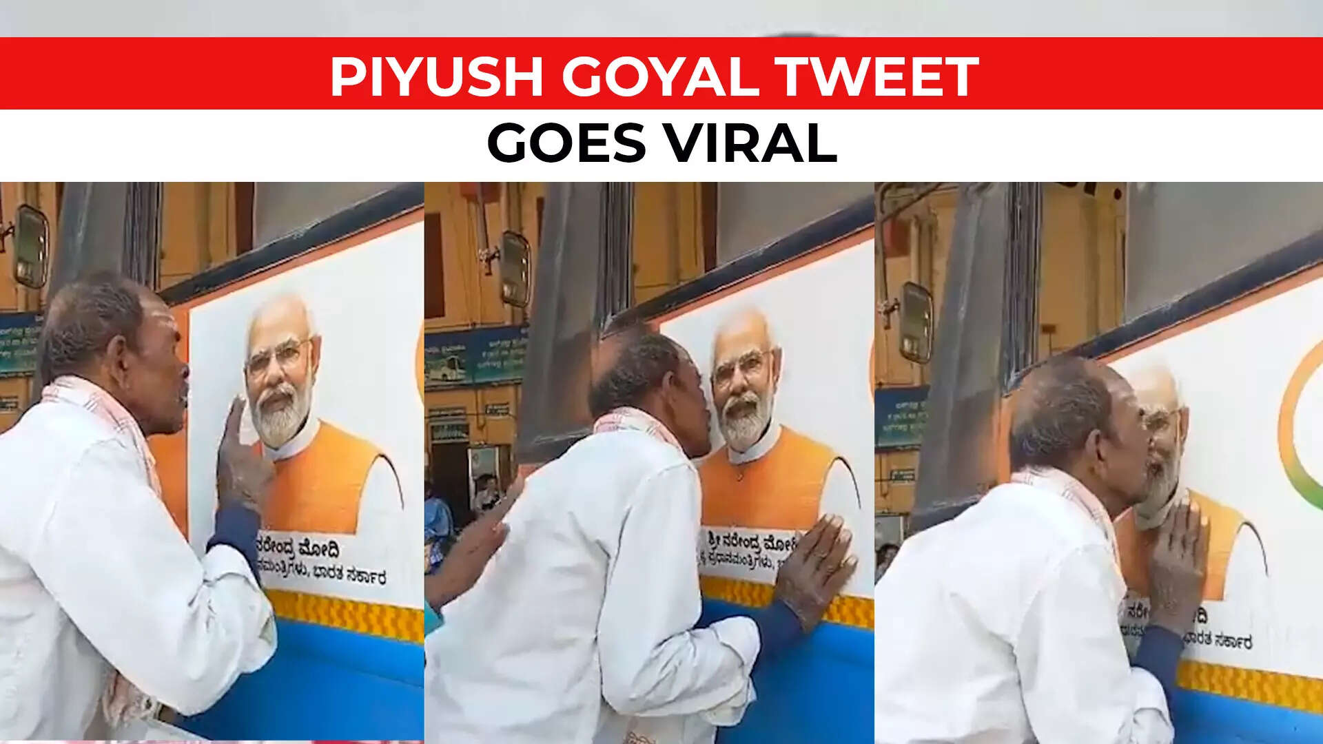 Karnataka farmer kisses PM Modi's pic, Piyush Goyal tweet goes viral
