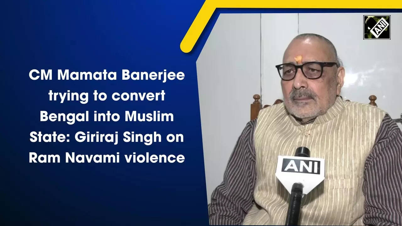 CM Mamata Banerjee trying to convert Bengal into Muslim state: Giriraj ...