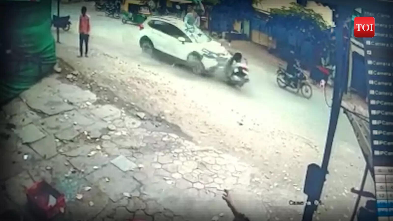 Viral: High speed car hit many cars in succession, two dies
