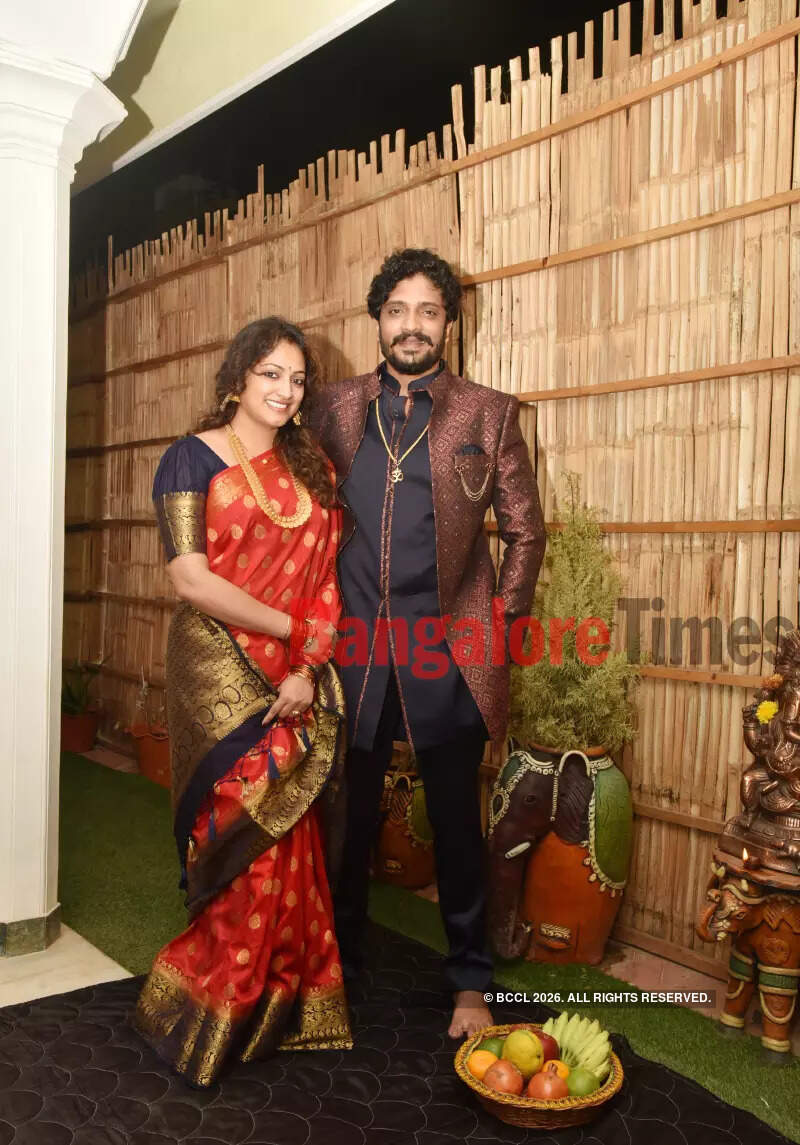 Vasishta Simha and Hariprriya celebrate first Yugadi as a couple- The ...