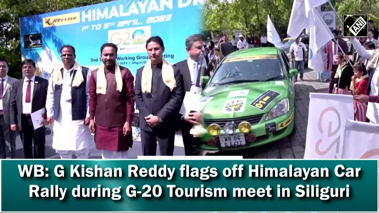 g kishan reddy: WB: G Kishan Reddy flags off Himalayan Car Rally during ...