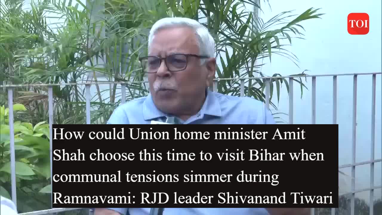 How could Union home minister Amit Shah choose this Navratri time to visit Bihar: RJD leader ...