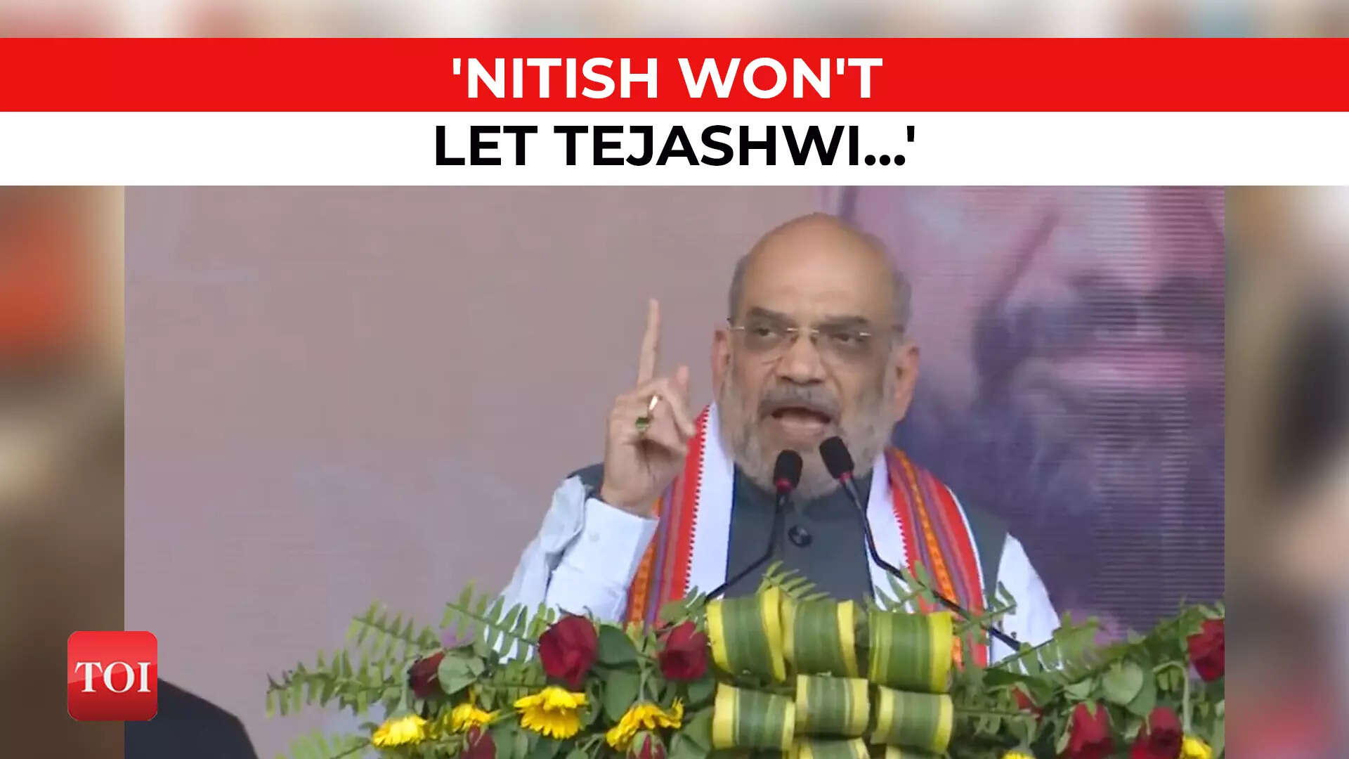 'Nitish Kumar can't be PM, won't let Tejashwi become CM of Bihar': Amit ... 'Nitish Kumar can't be PM, won't let Tejashwi become CM of Bihar': Amit ...
