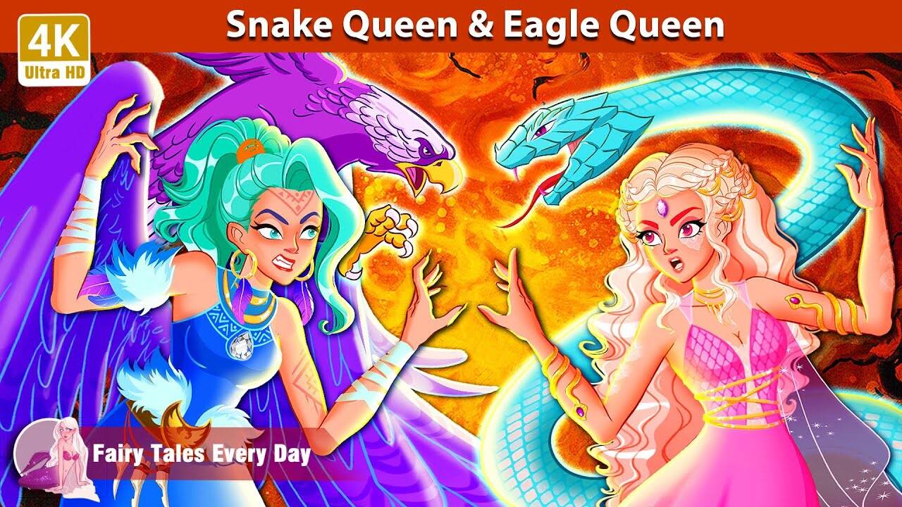 Check Out Latest Kids English Nursery Stories 'Snake Queen And Eagle ...