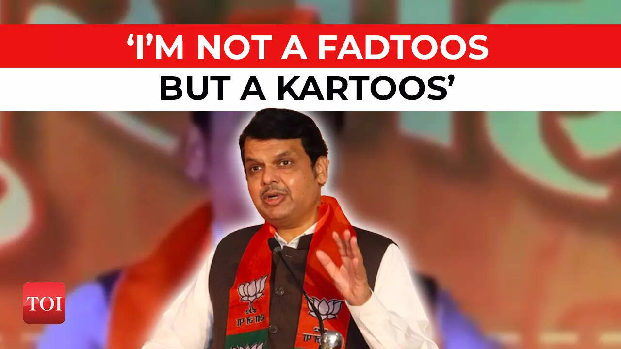 Fadtoos Vs Kartoos: Maharashtra deputy CM Devendra Fadnavis hits back ...