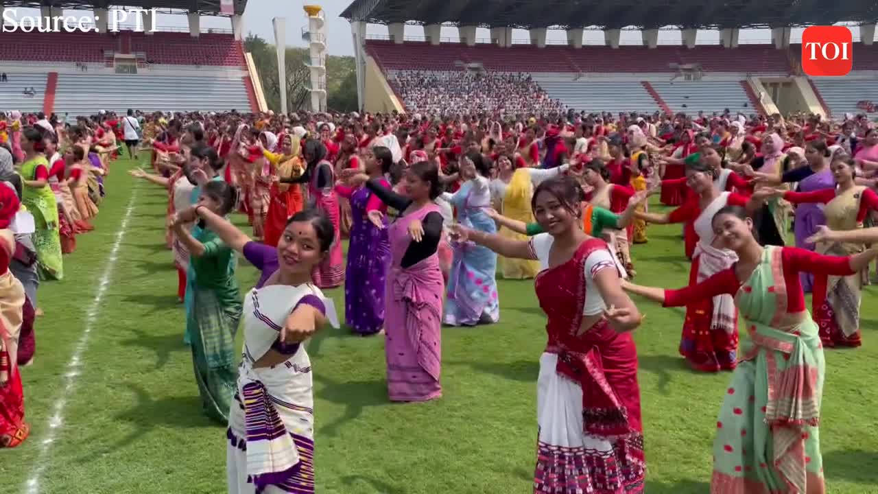 Assam eyes Guinness World Record with over 11,000 Bihu dancers