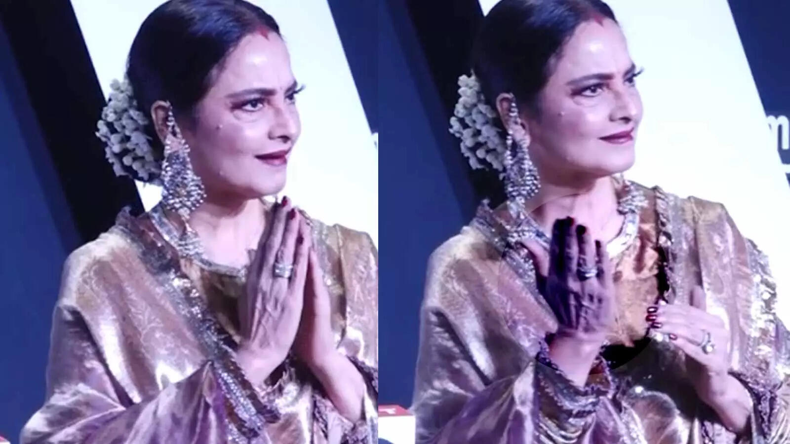 Lol! Rekha wants to SLAP this photographer at 'Citadel' blue carpet. Here's WHY