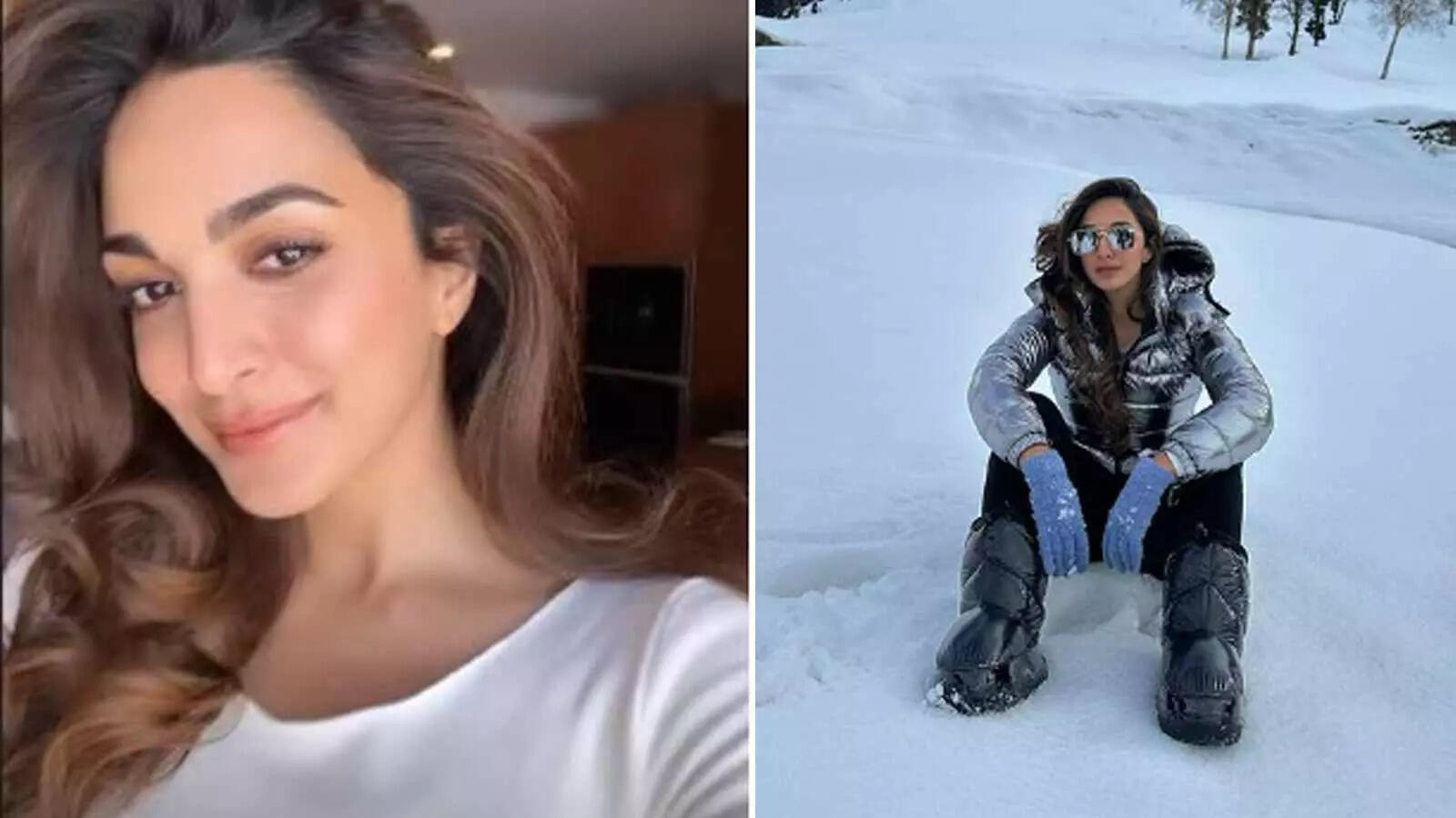 Kiara Advani glows like the first flake of snow as she shoots in ...