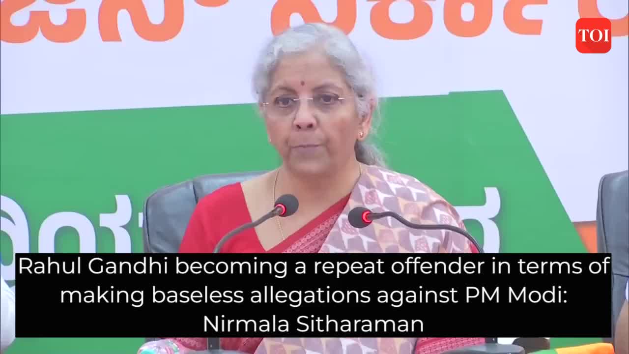 Rahul Gandhi becoming a repeat offender in terms of making baseless allegations against PM Modi ...