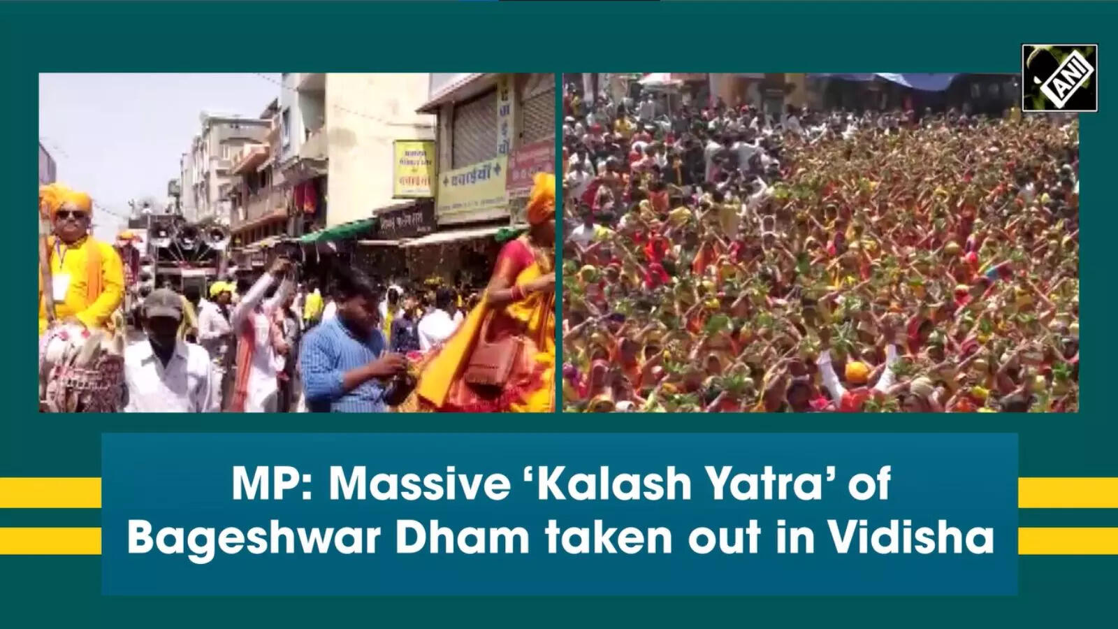kalash yatra of bageshwar dham: Massive ‘Kalash Yatra’ of Bageshwar ...
