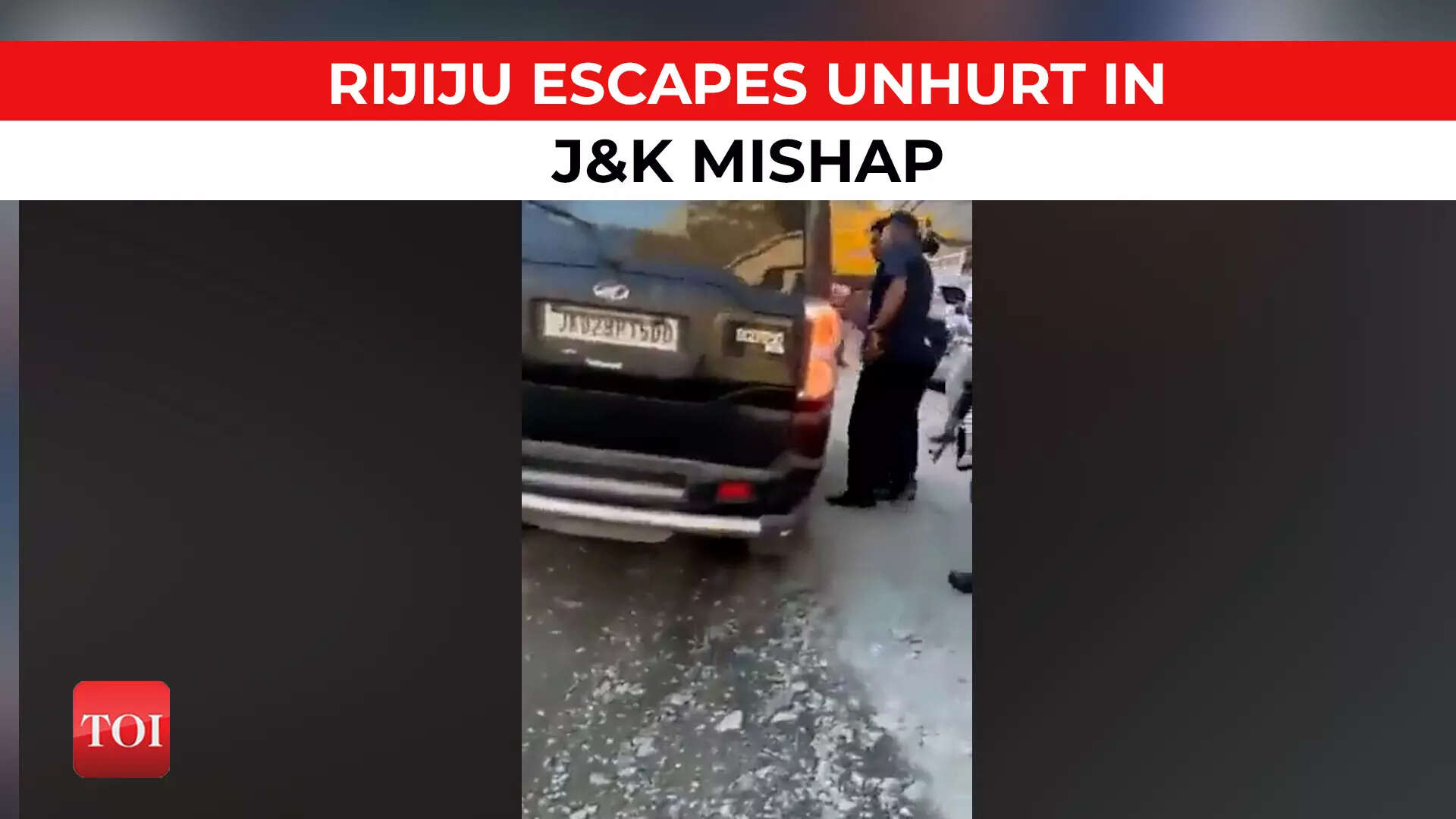 Truck hits Union law minister Kiren Rijiju's car in Jammu and Kashmir, no one hurt