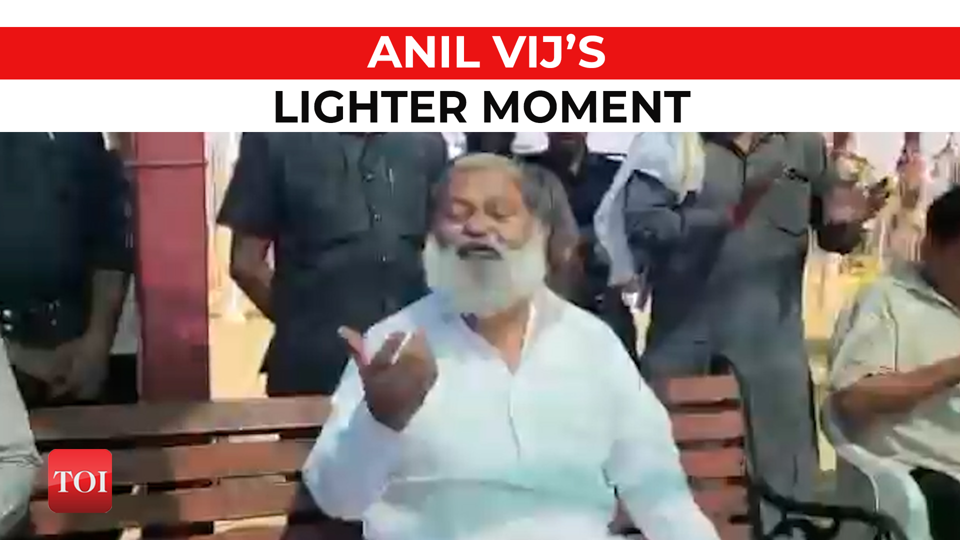 anil vij: Watch: Haryana minister Anil Vij exhibits his singing talent