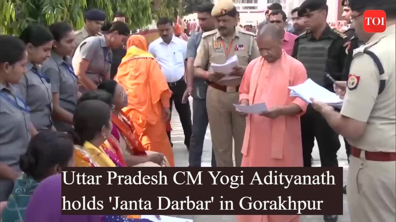 Uttar Pradesh Cm Yogi Adityanath Holds Janta Darbar In Gorakhpur