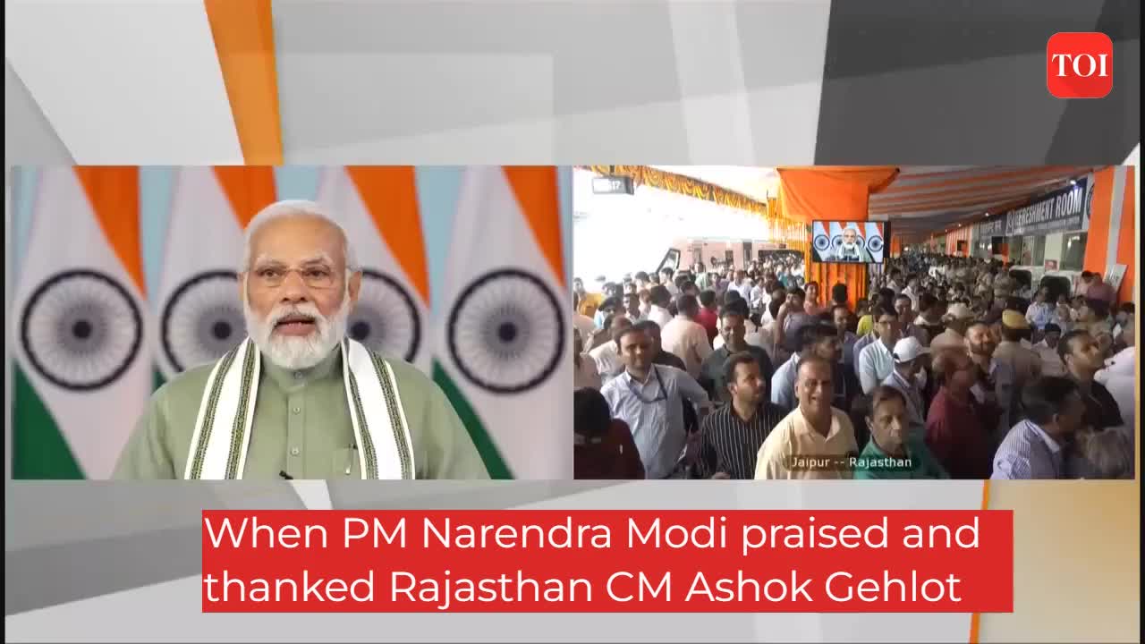 When PM Narendra Modi praised and thanked Rajasthan CM Ashok Gehlot