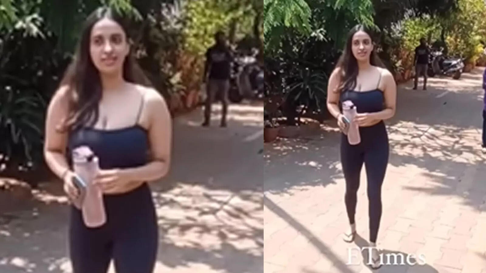 Akansha Ranjan Kapoor gives major fitness goals in black athleisure