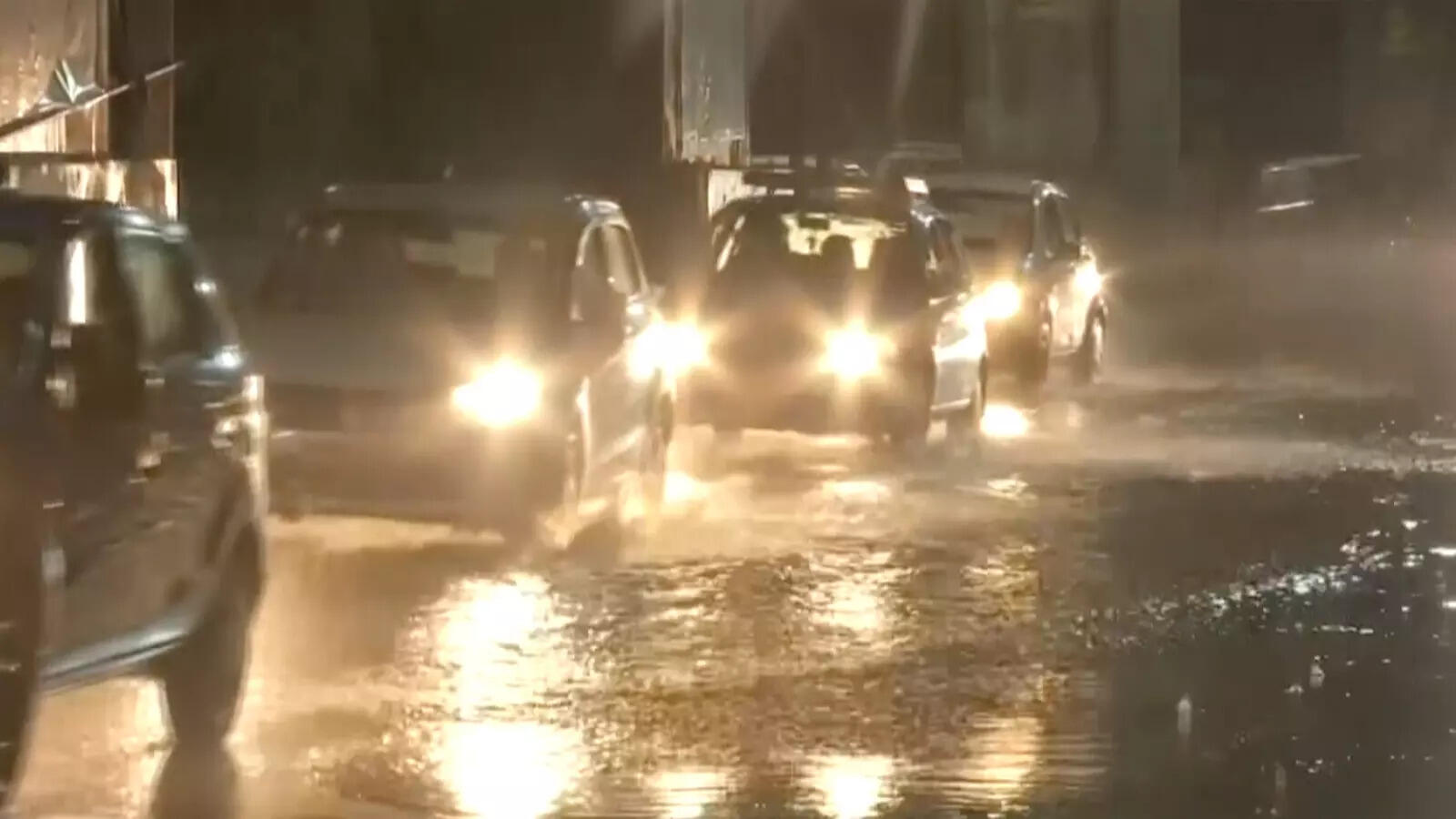 Waterlogging in parts of Mumbai after heavy rainfall