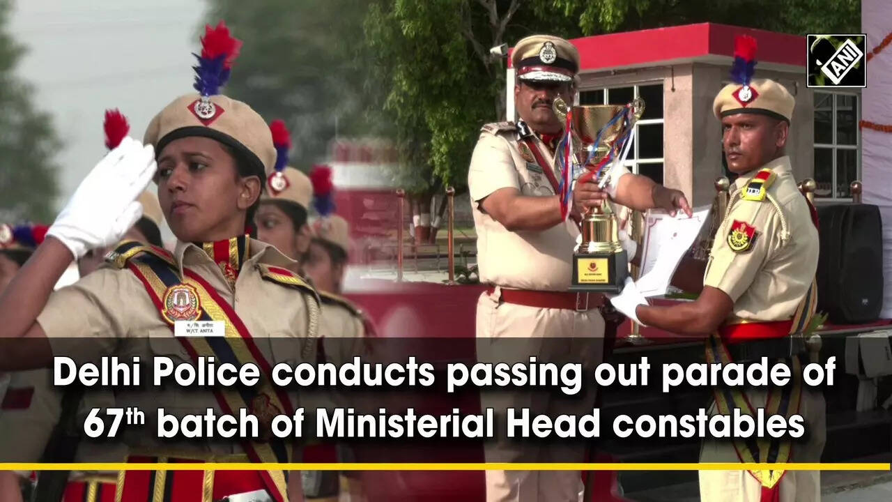 Delhi Police conducts passing out parade of 67th batch of Ministerial ...