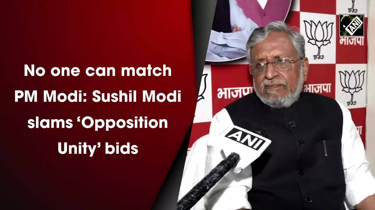 No one can match PM Narendra Modi: Sushil Modi slams ‘Opposition Unity’ bids