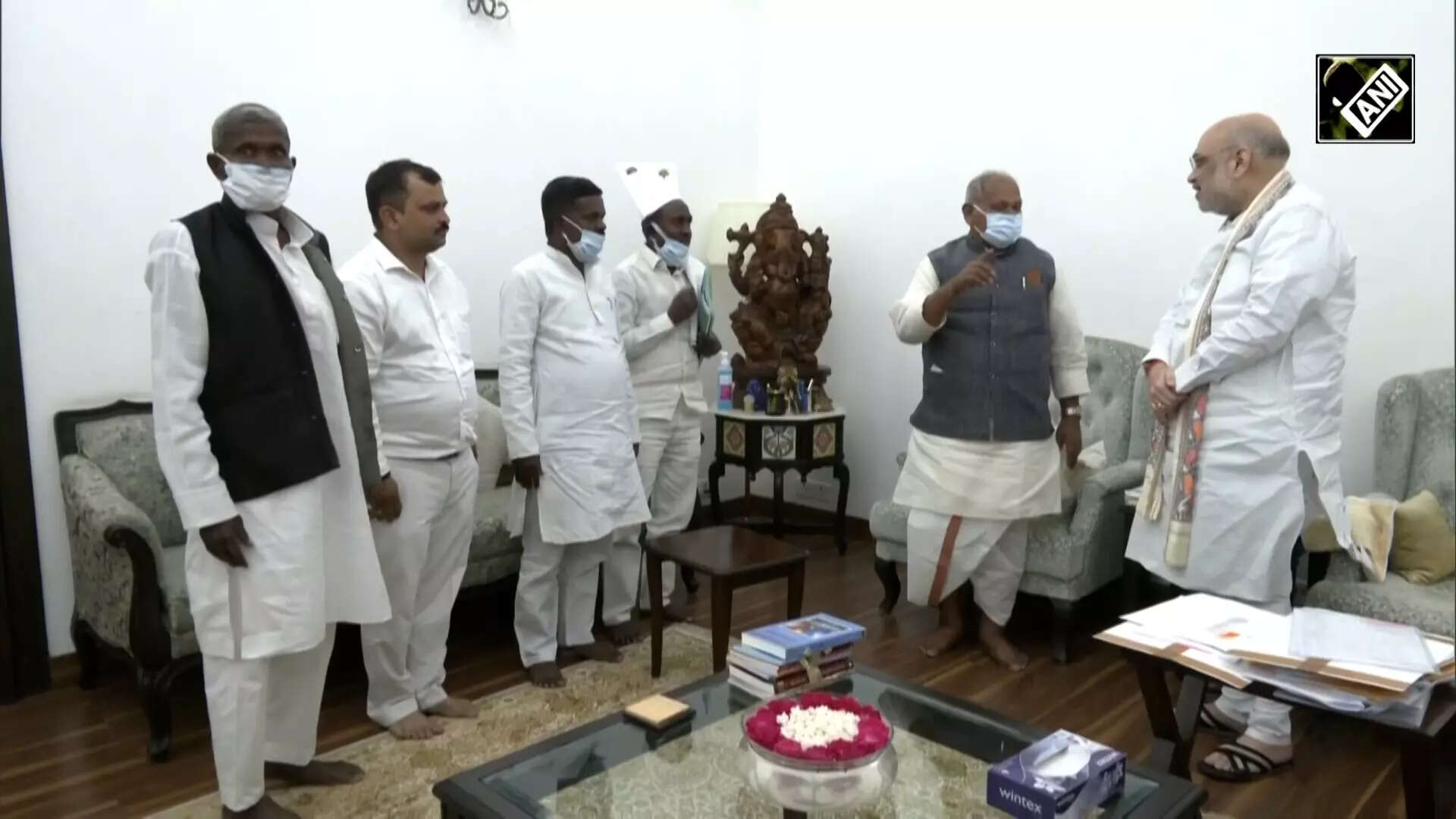 Former Bihar CM Jitan Ram Manjhi meets HM Amit Shah