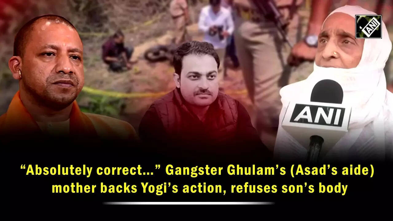“Absolutely correct…” Gangster Ghulam’s (Asad’s aide) mother backs Yogi ...