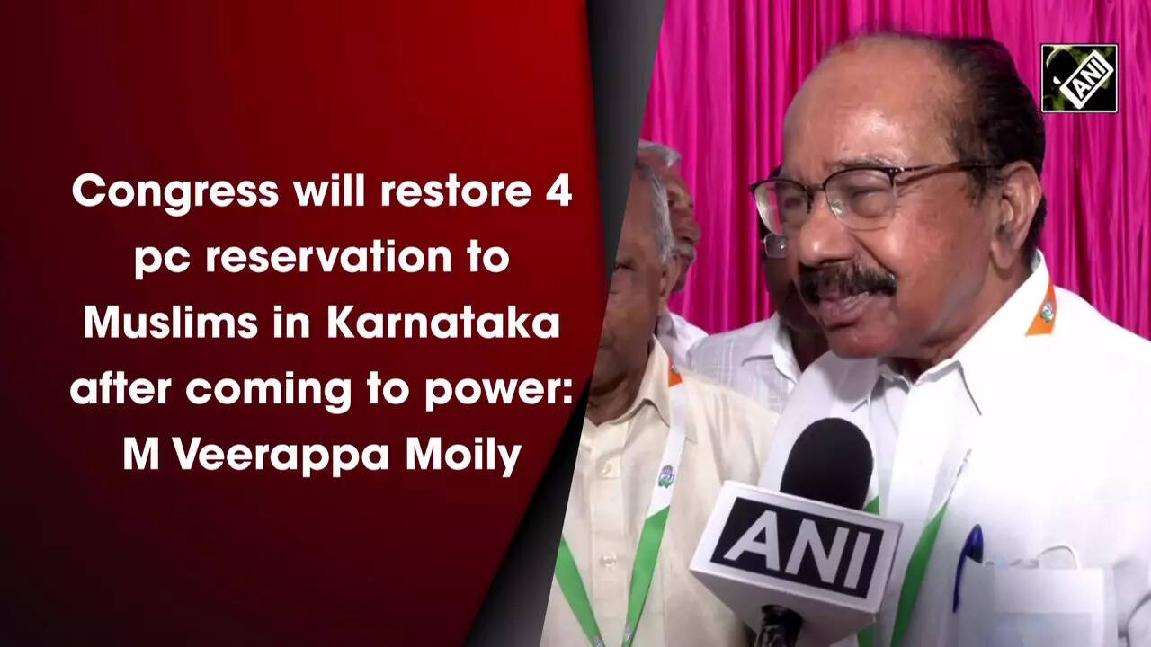 Congress will restore 4 pc reservation to Muslims in Karnataka after ...