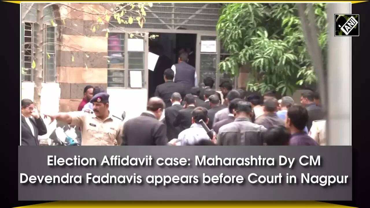 Election Affidavit case: Maharashtra Dy CM Devendra Fadnavis appears before Court in Nagpur