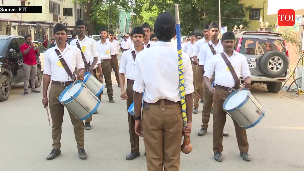 RSS holds route marches in 45 places across Tamil Nadu