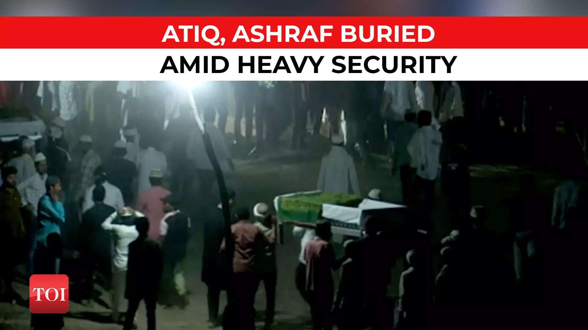 Last rites of Atiq Ahmed, his brother Ashraf held at Kasari Masari ...