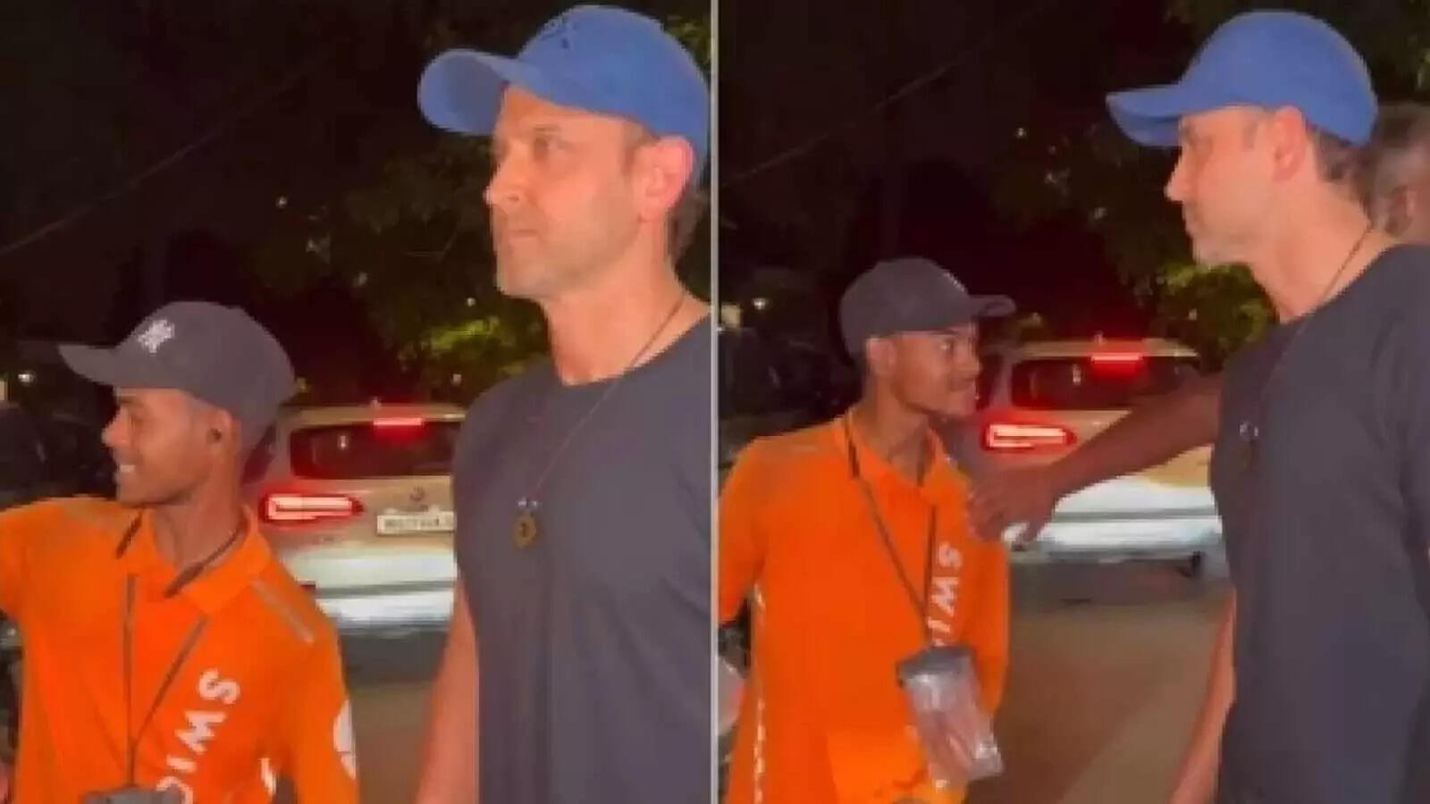 Watch: Hrithik Roshan's security pushes delivery boy, netizens slam the ...
