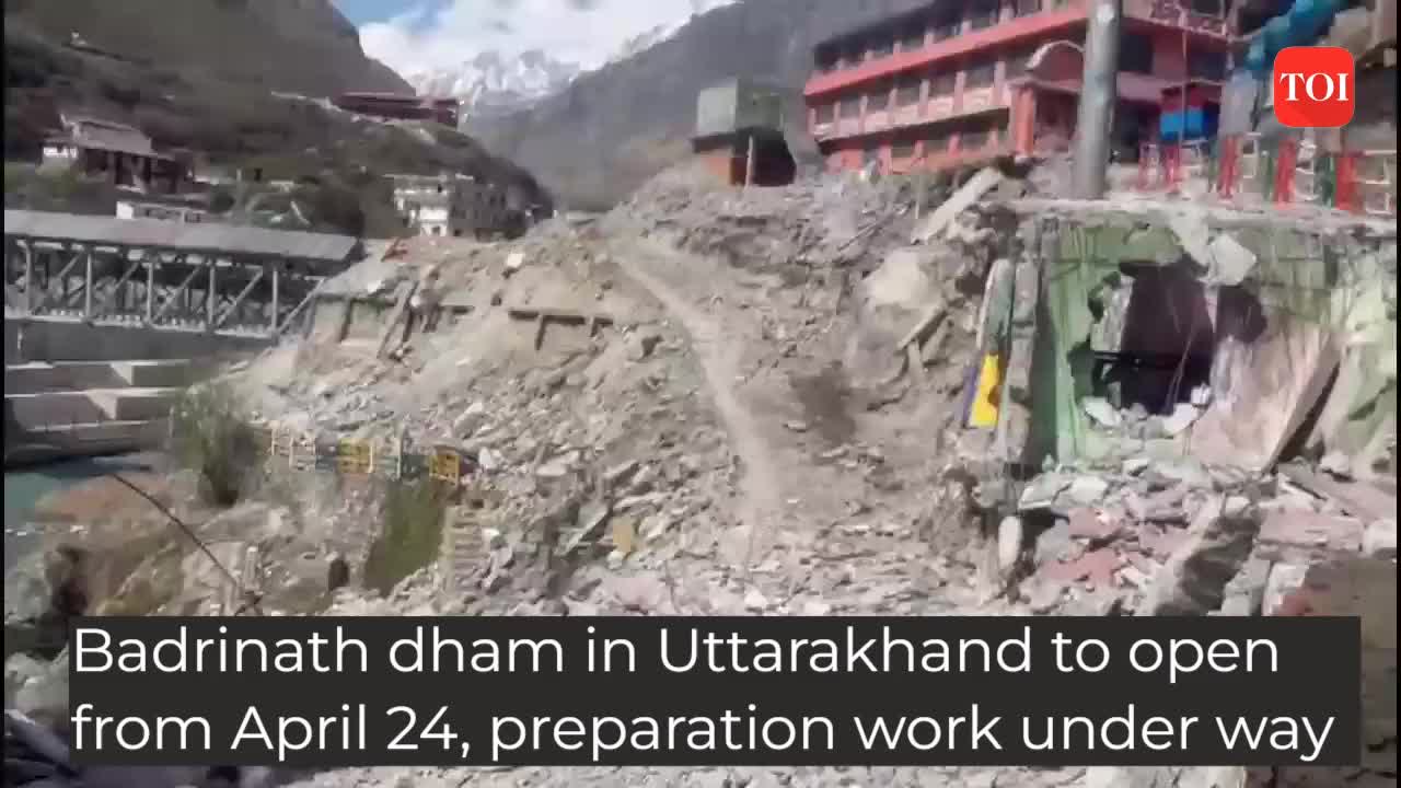 Preparation under way for opening of Badrinath Dham from April 24