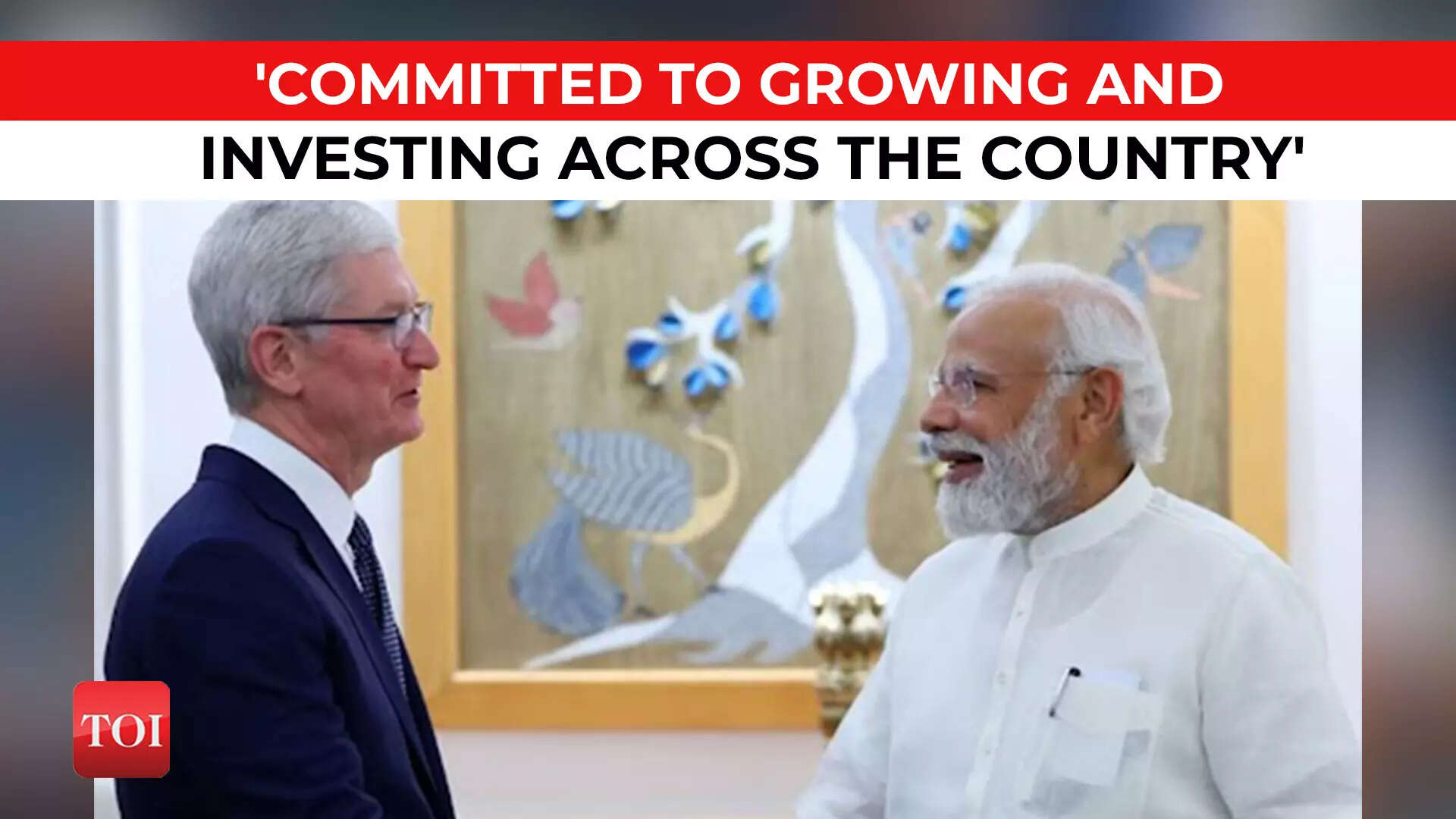 Apple CEO Tim Cook meets PM Modi, backs India for success