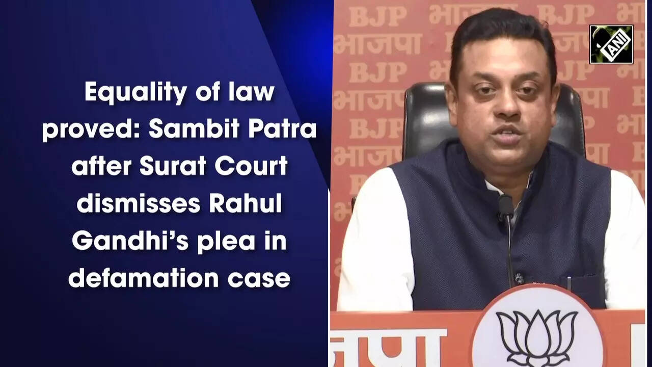 Equality of law proved: Sambit Patra after Surat Court dismisses Rahul Gandhi’s plea in ...