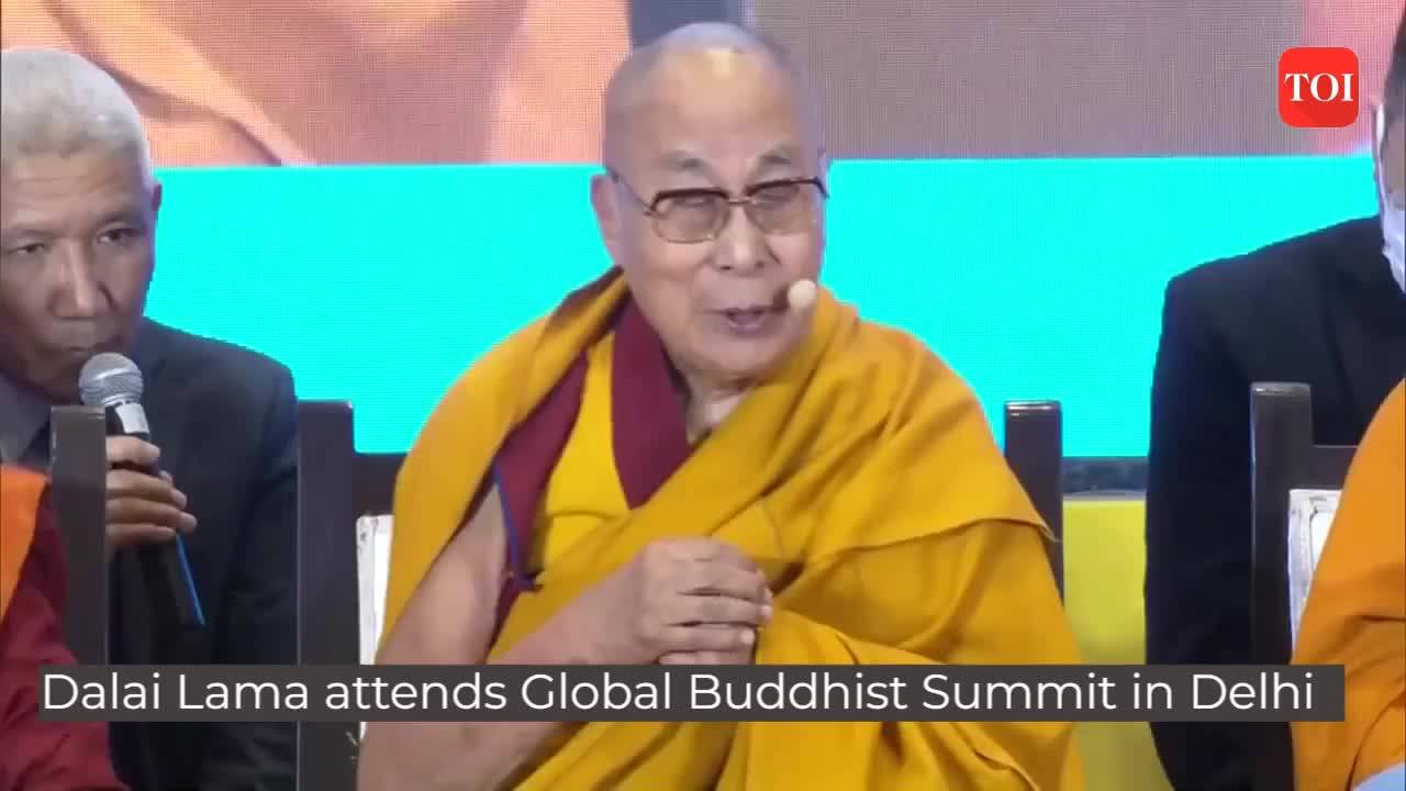 global buddhist summit: Dalai Lama attends Global Buddhist Summit, speaks of compassion, wisdom