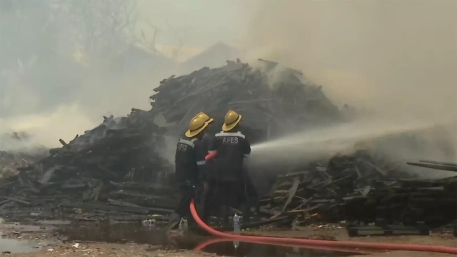 Gujarat: Massive fire breaks out at furniture warehouse in Ahmedabad