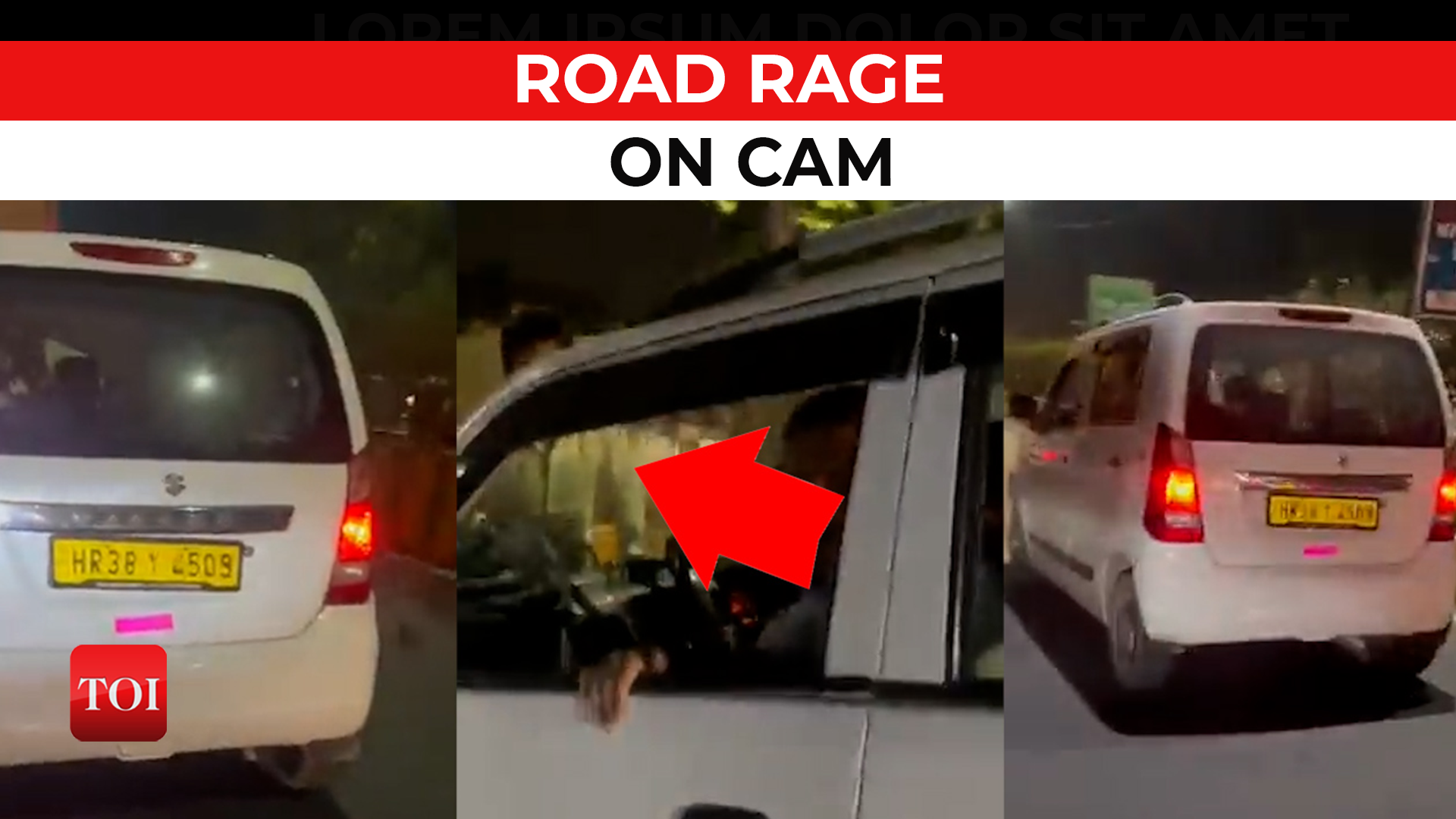 Caught on cam: Man dragged on car bonnet in Ghaziabad after a road mishap