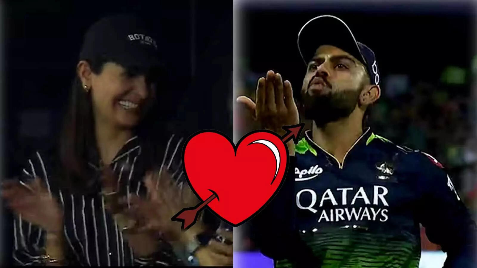 VIRAL! Virat Kohli blows flying kisses to Anushka Sharma after RCB’s win against RR; netizen ...