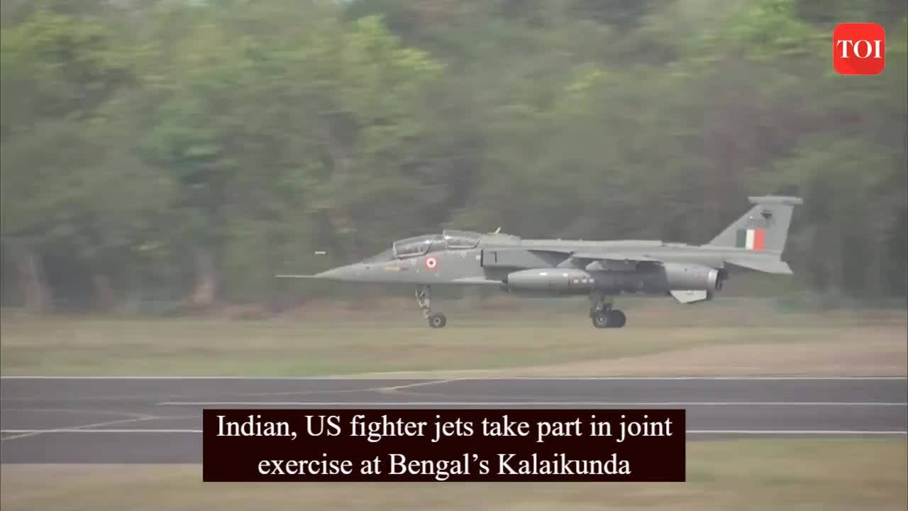 Indian, US fighter jets take part in joint exercise at Bengal’s Kalaikunda