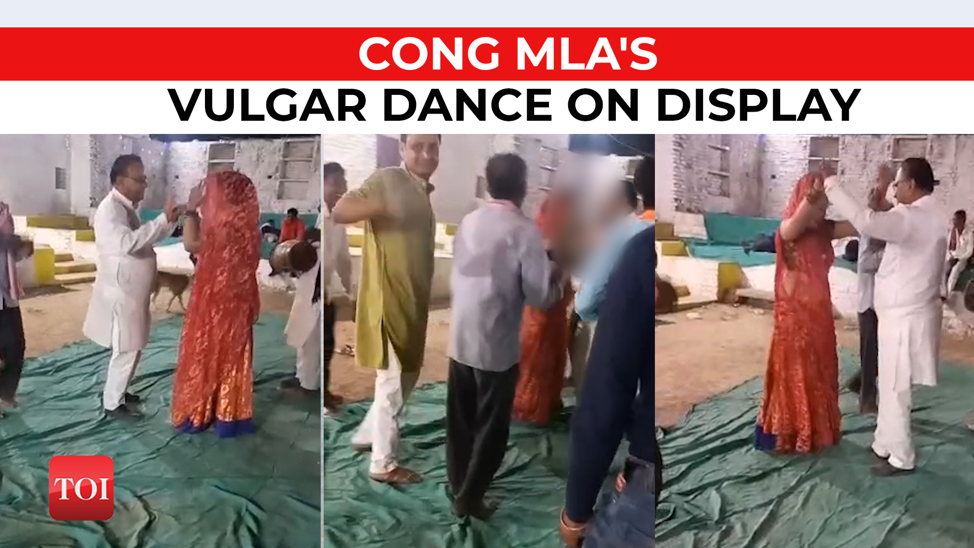 On cam: Congress MLA shakes a leg with dancer in MP's Gunour
