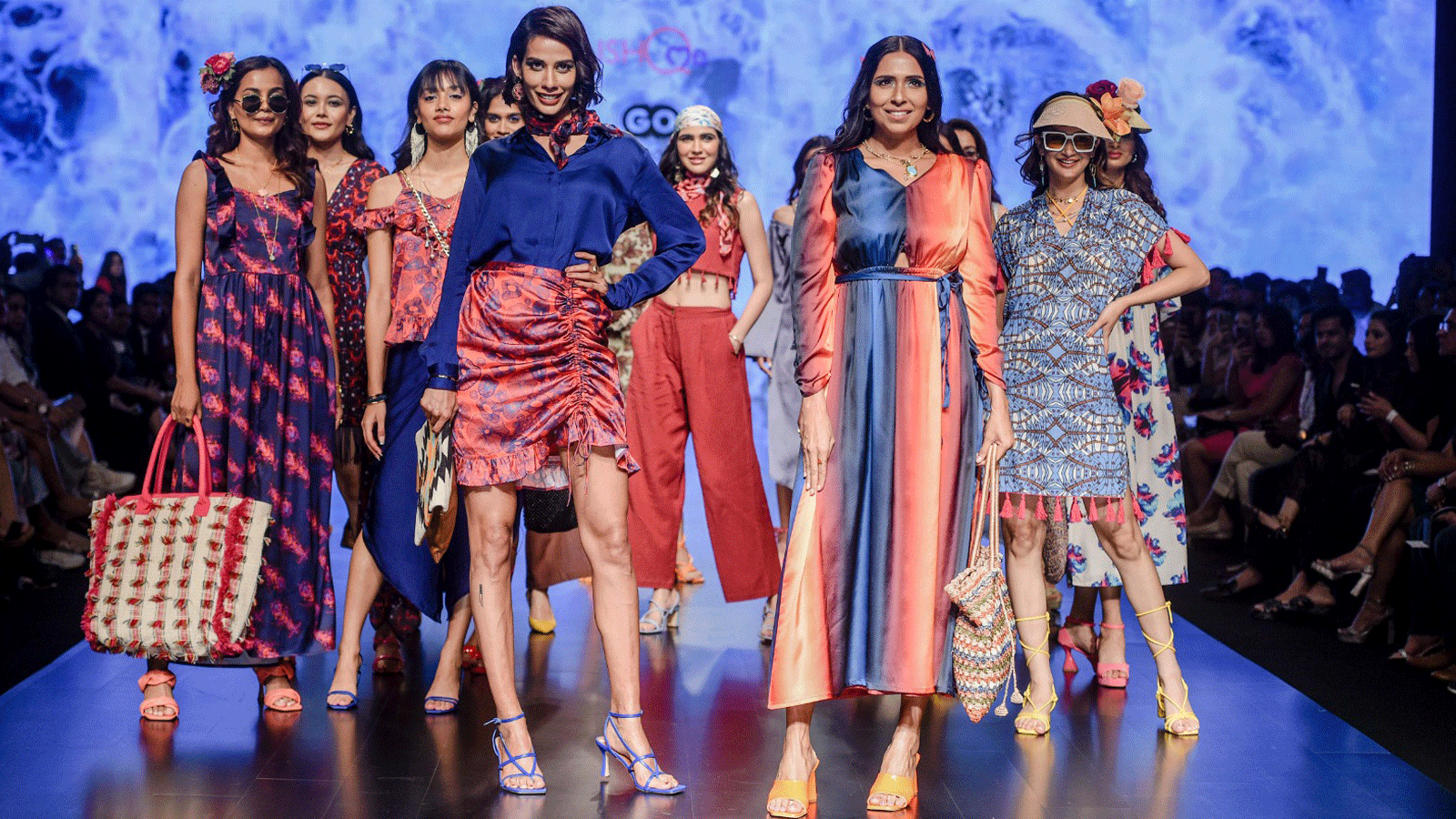 Models showcase an array of pretty designs at the IshqMe show at BTFW