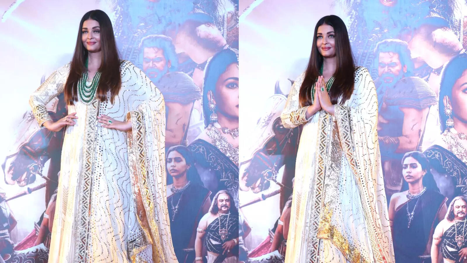 Aishwarya Rai Bachchan looks charming and ethereal in ivory anarkali at 'Ponniyin Selvan 2' event