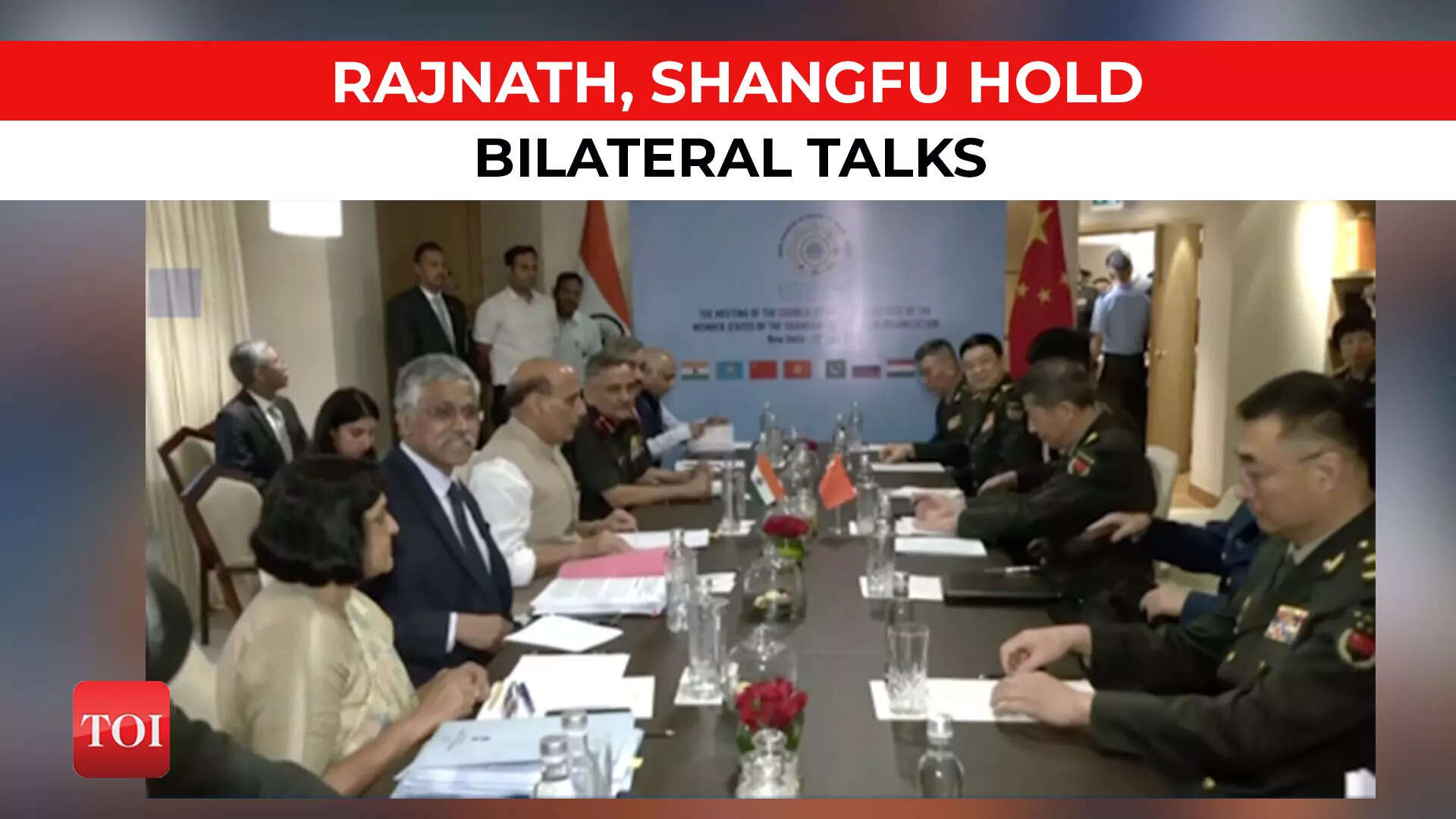 Defence Minister Rajnath Singh holds bilateral meeting with Chinese ...