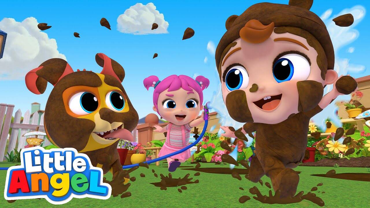 English Nursery Rhymes: Kids Video Song in English 'Fun in the Mud'