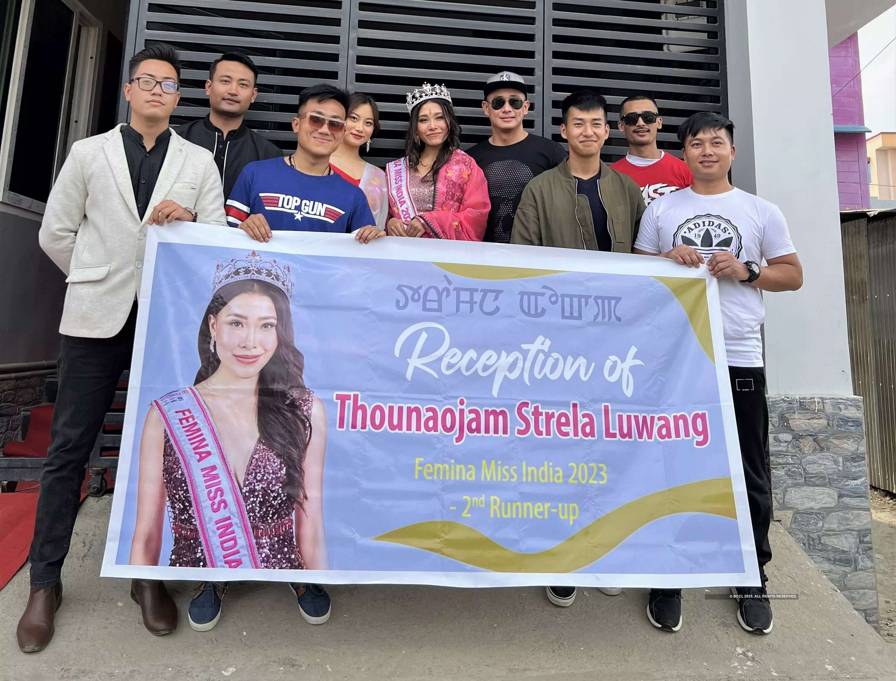 Femina Miss India 2023 2nd Runner-up Thounaojam Strela Luwang's grand Homecoming