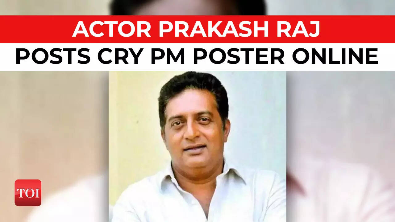 After Priyanka Gandhi, actor Prakash Raj too slams PM Modi, posts 'Cry ...
