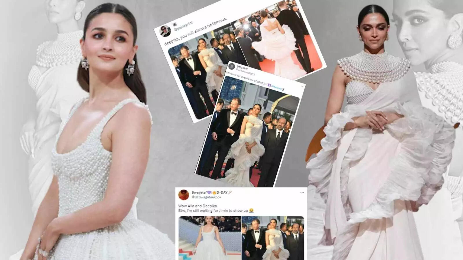 Netizens compare Alia Bhatt's Met Gala 2023 look with Deepika Padukone's all white look from ...