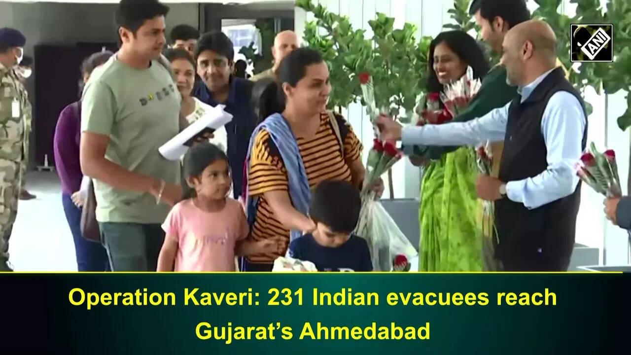 Operation Kaveri: 231 Indian evacuees reach Gujarat’s Ahmedabad